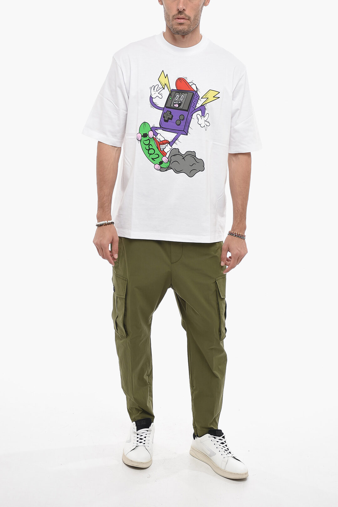 Dsquared2 Loose Fit T-shirt with Graphic Print men - Glamood Outlet