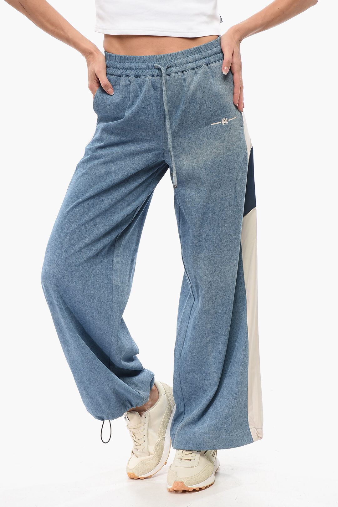 Amiri Lounge Fit Denim Pants With Drawstrings women - Glamood Outlet