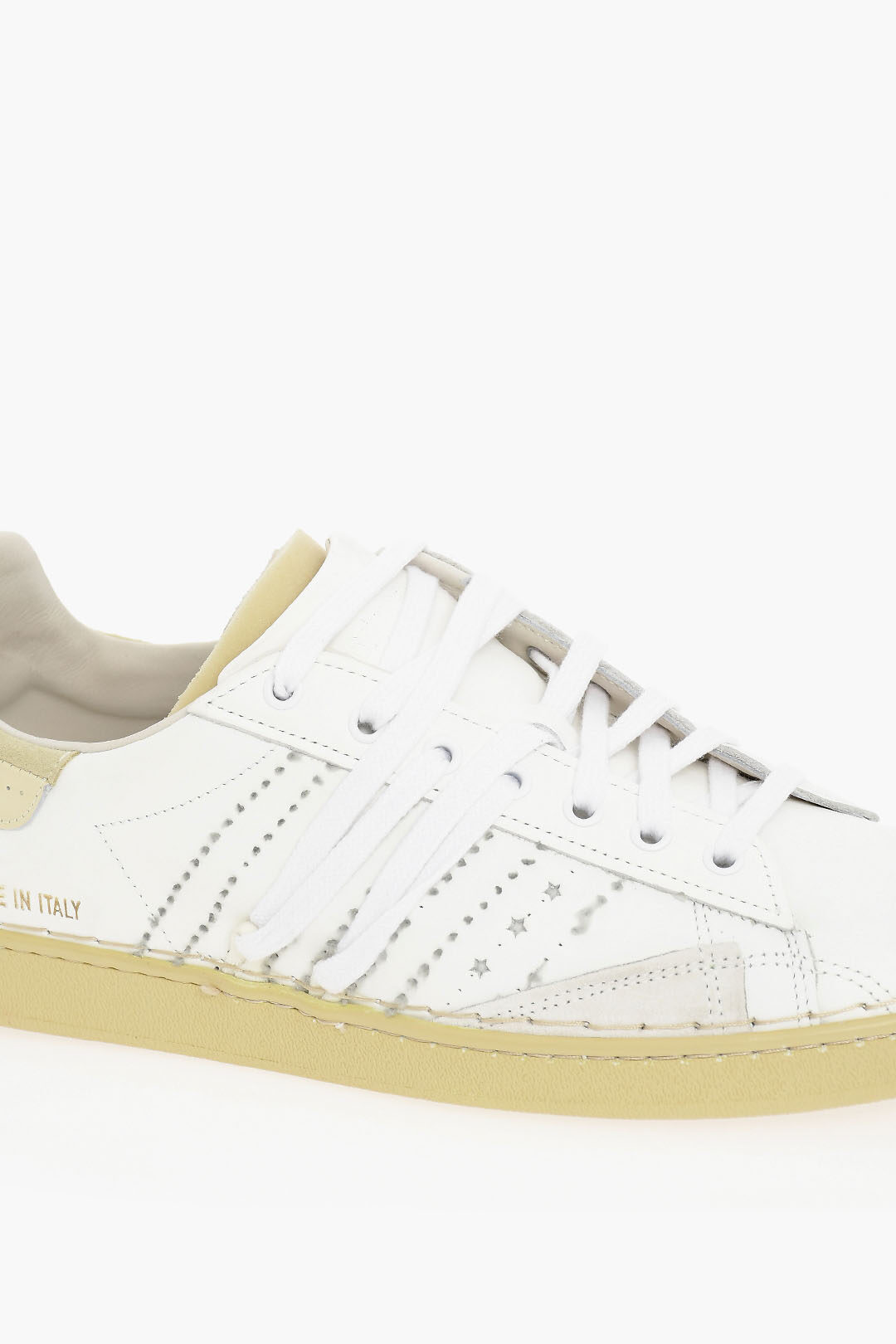 Hidnander Low-top Leather STRIPELESS ULTIMATE Sneakers With Rubber Sole ...