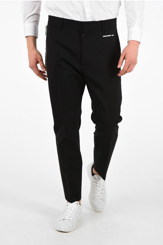 Dsquared2 Low-Waist Jetted Pocket CIGARETTE FIT Pants men - Glamood Outlet