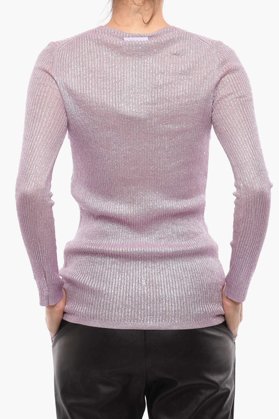 Tom Ford Lurex Ribbed Cashmere Blend Sweater with Buttons women ...