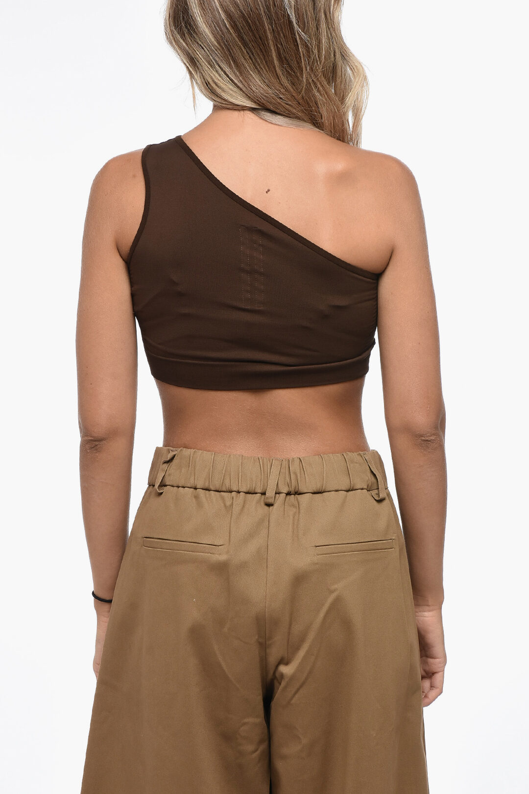 Rick Owens LUXOR One-Shoulder ATHENA Crop Top women - Glamood Outlet