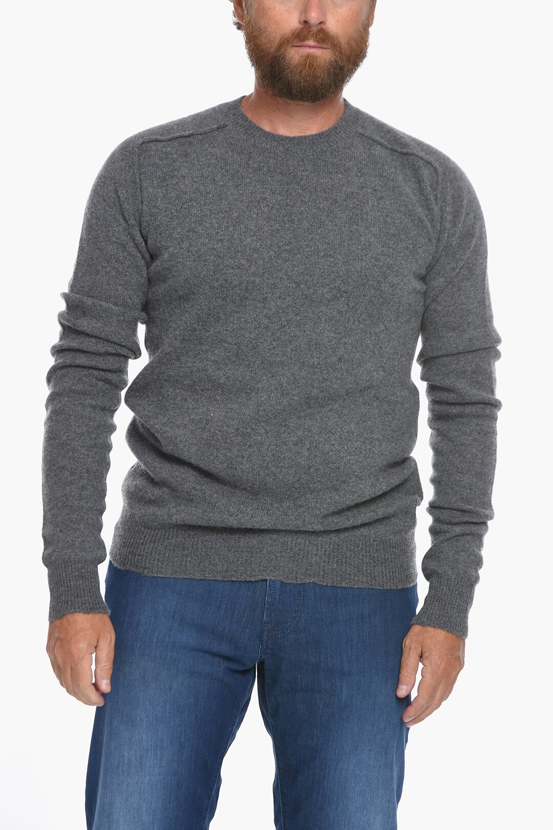 Bottega Veneta Maglia Girocollo in Puro Cashmere uomo - Glamood Outlet Bottega Veneta Maglia Girocollo in Puro Cashmere uomo - Glamood Outlet