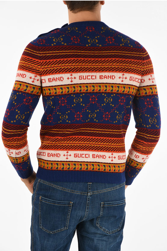 Gucci maglia girocollo ricamata uomo - Glamood Outlet