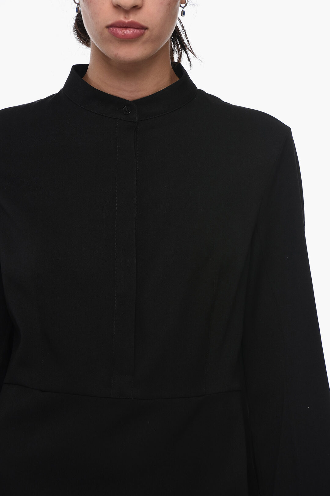 Jil Sander Mandarin Collar Blouse with Side Splits women - Glamood Outlet