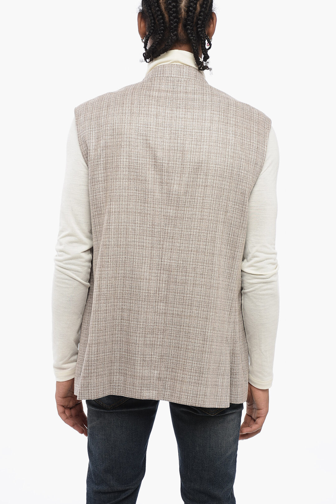 Corneliani Mandarin Collar Silk Vest men - Glamood Outlet