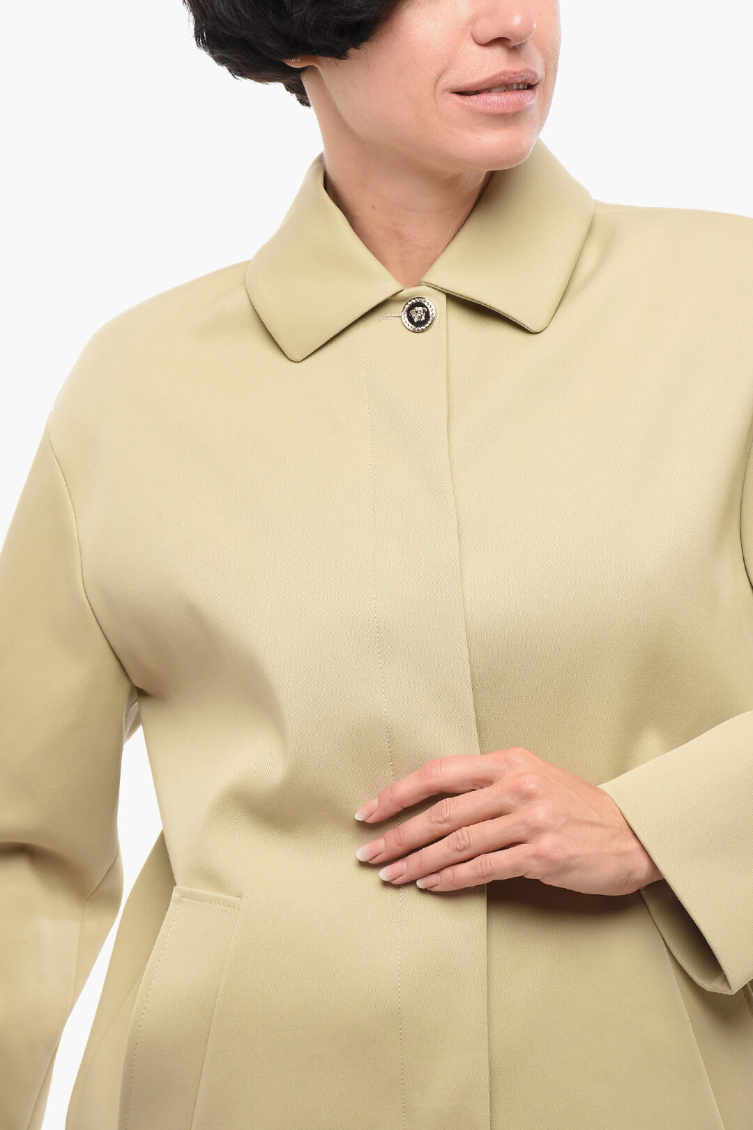Versace Medusa Coat with Hidden Placket women - Glamood Outlet