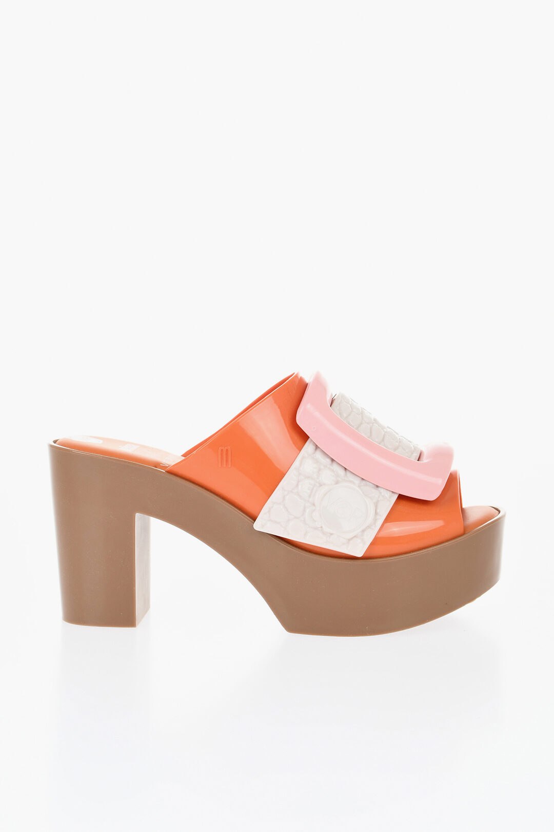 Viktor & Rolf MELISSA Rubber BLOSSOM Mules with Maxi Buckle 10cm women ...