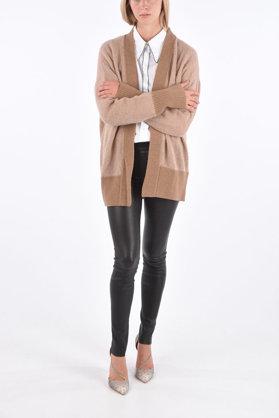 DROMe Merino Wool Long-Line Cardigan women - Glamood Outlet