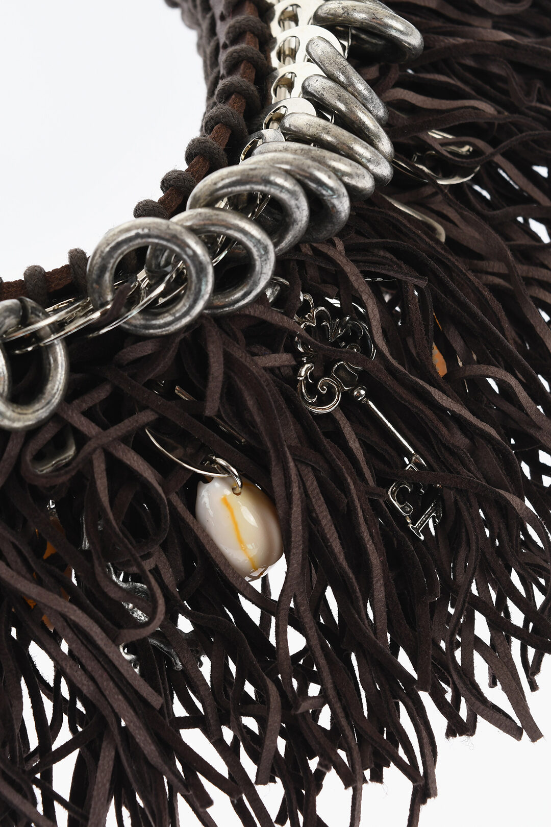Dsquared2 Metal AFRICAN HYENA Plastron Necklace with Fringes and Charms ...