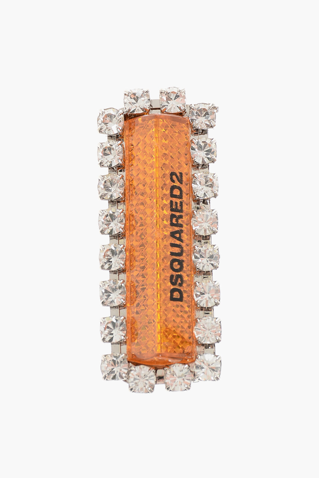 Dsquared2 Metal D2 REFLECTOR Pin Embellished with Rhinestones women ...