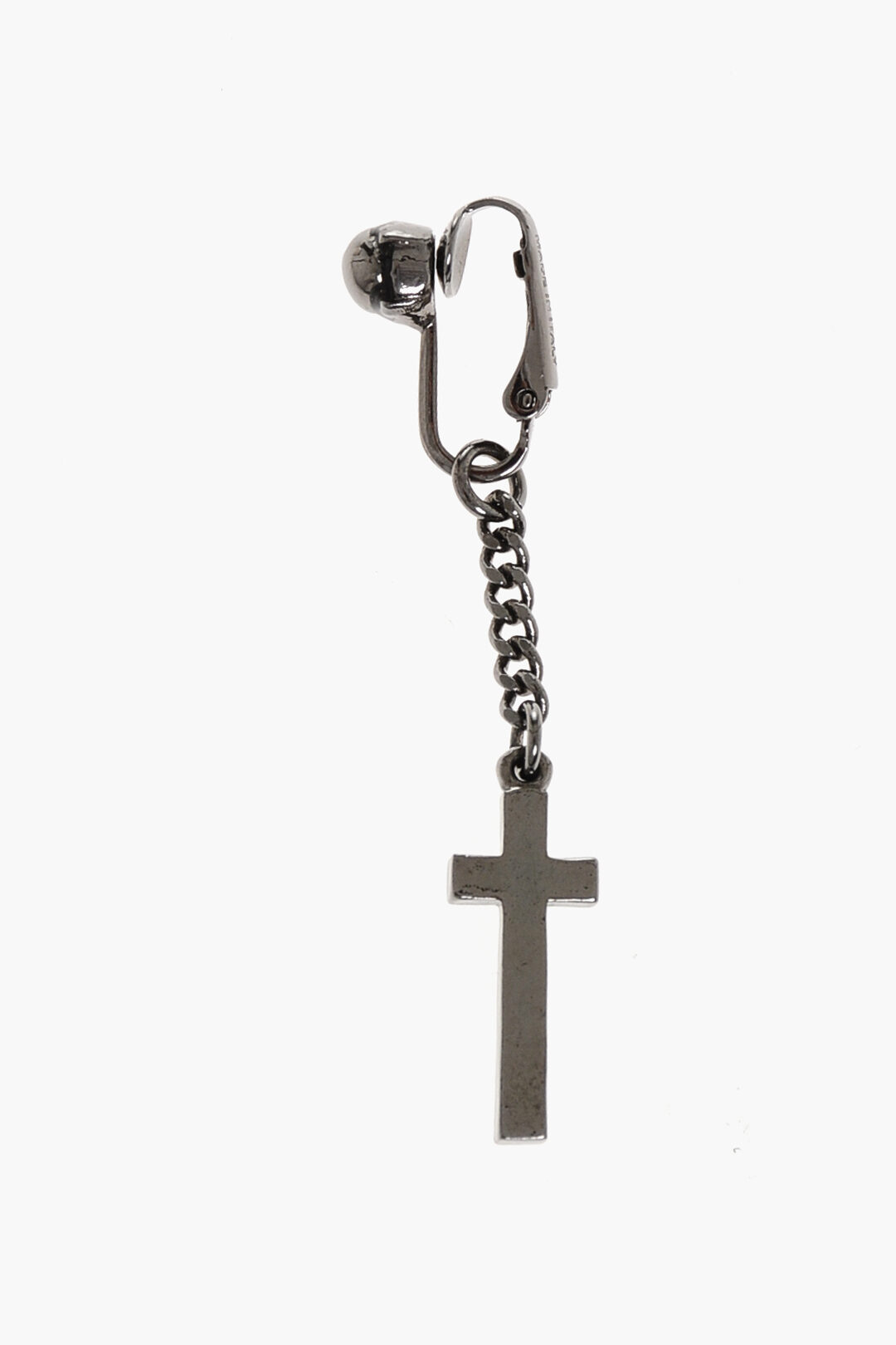 Dsquared2 Metal Single Clip-On JESUS Earring with Cross-Shaped Pendant ...