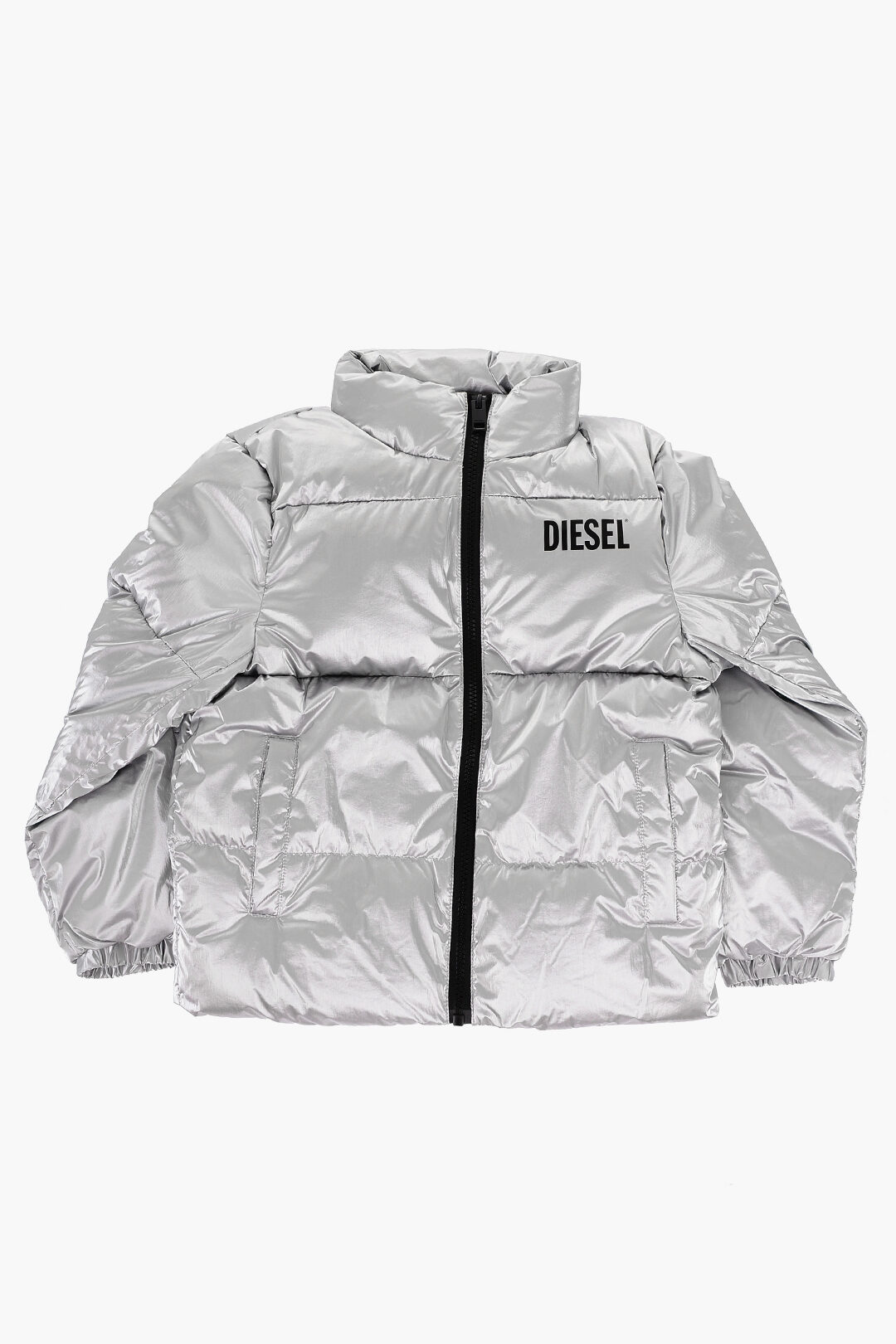 Diesel Kids Metallic Effect Quilted Padded Jacket boys - Glamood Outlet