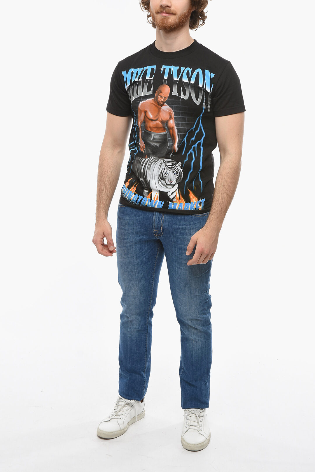 Market Mike Tyson Printed Crew-Neck T-shirt men - Glamood Outlet