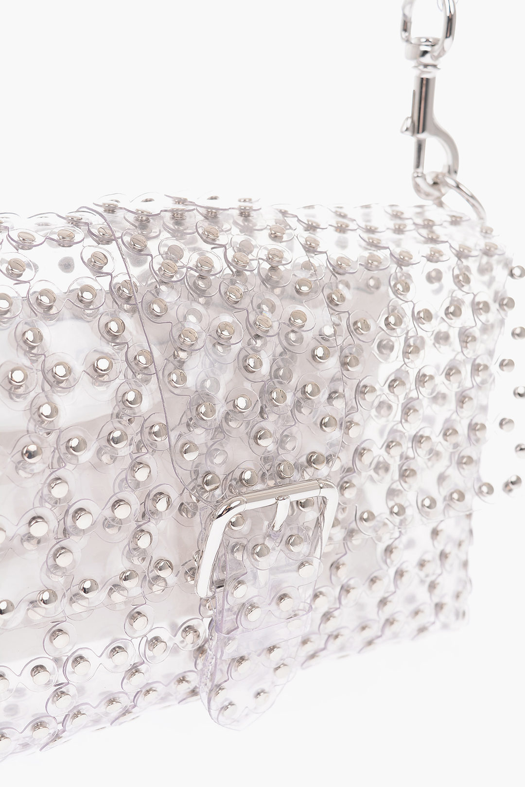 Red Valentino mini borsa a spalla in pvc borchiata con rifiniture in ...