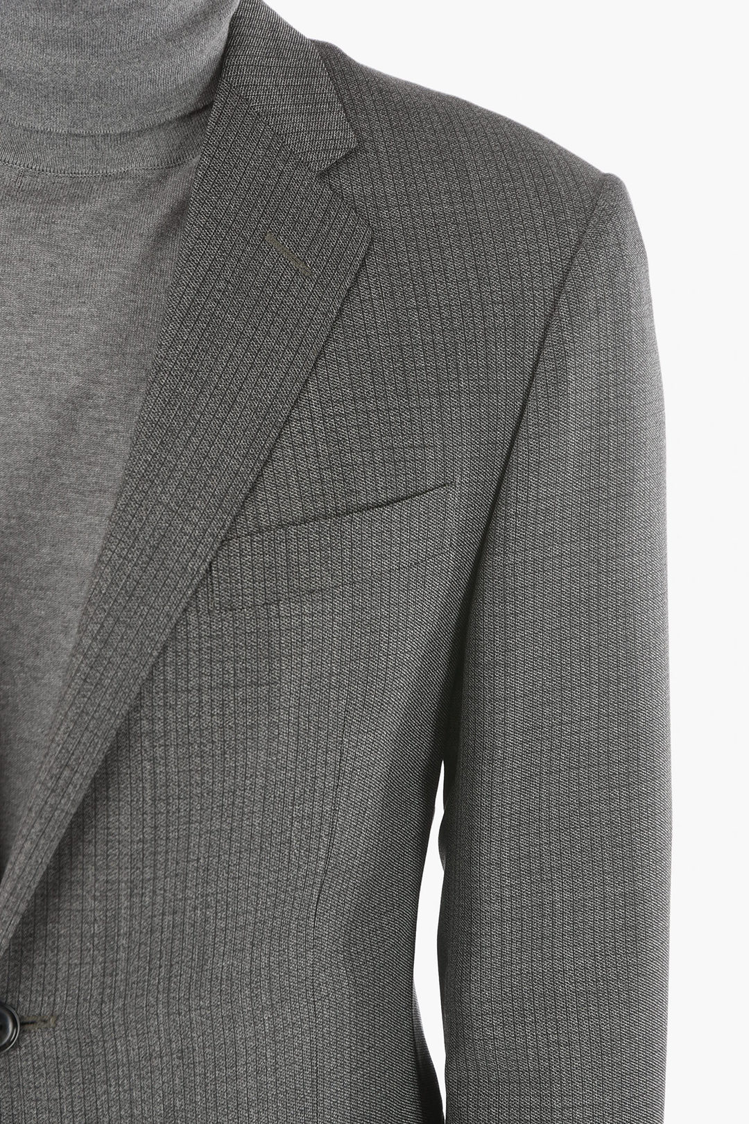 Corneliani mini checked side vents notch lapel ACADEMY 2-button suit ...