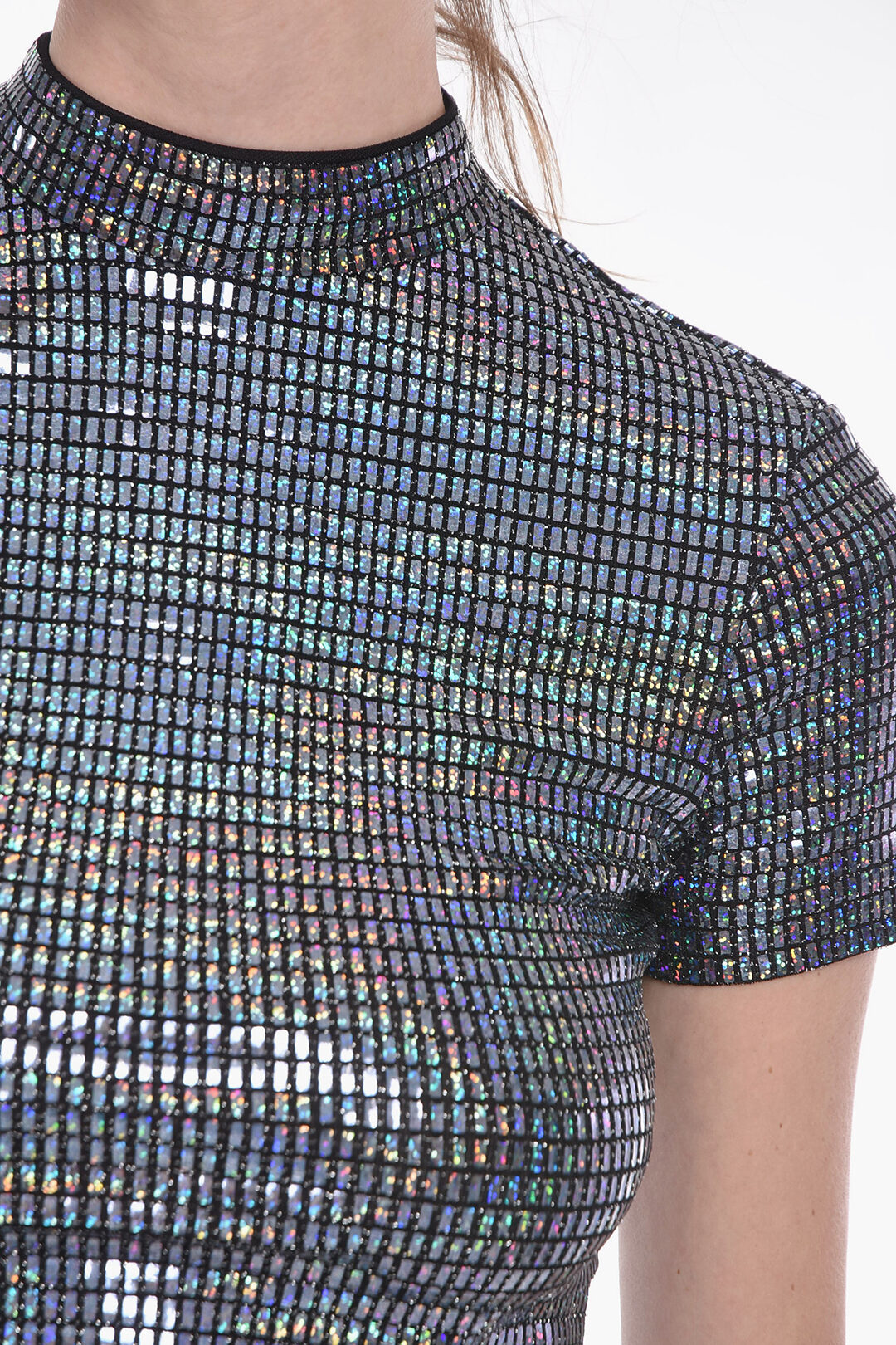 Chiara Ferragni MIRROR PARTY T-shirt with Mock Neck women - Glamood Outlet