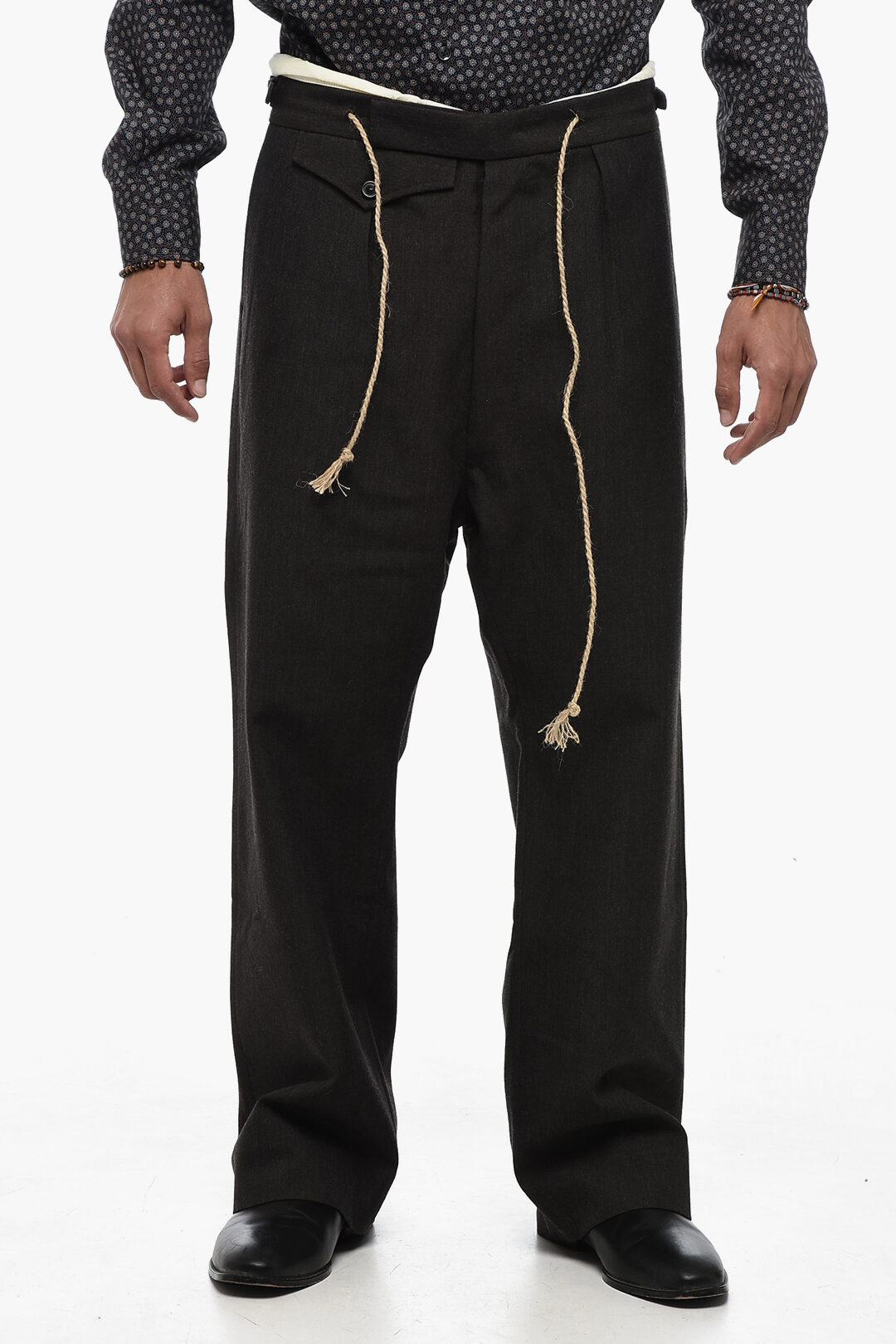 Maison Margiela MM0 Pantaloni 3 Tasche Oversized Fit in Lana uomo ...