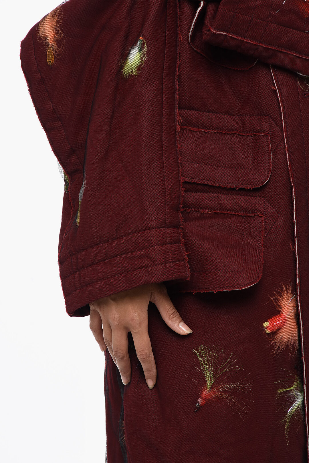 Maison Margiela MM0 Pulti-Pockets Coat with Feathers Application women ...