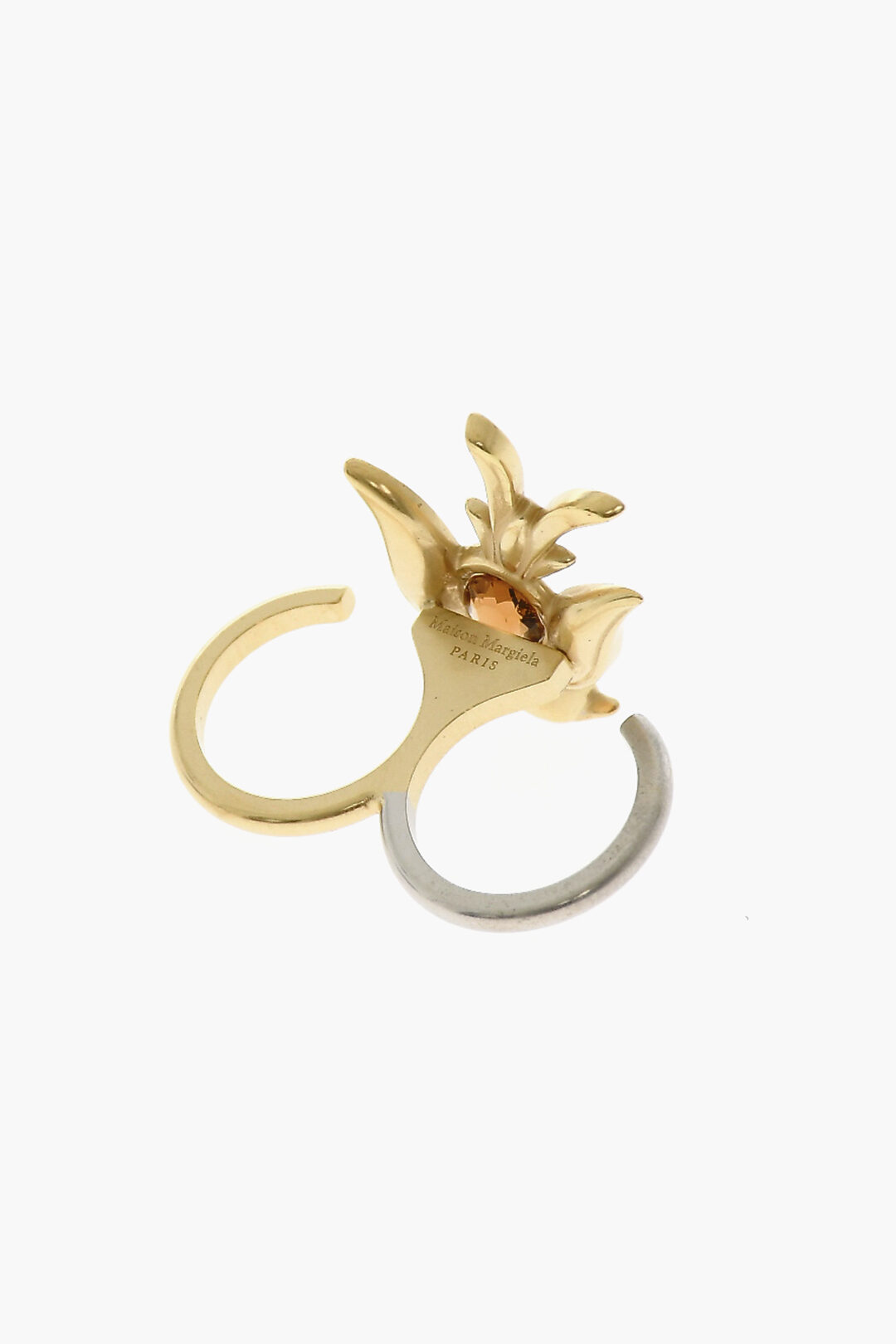 Maison Margiela MM11 Golden-Effect Brass Double Rings unisex men women ...