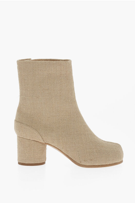 Maison Margiela MM22 Jute TABI Ankle Boots 6cm women - Glamood Outlet