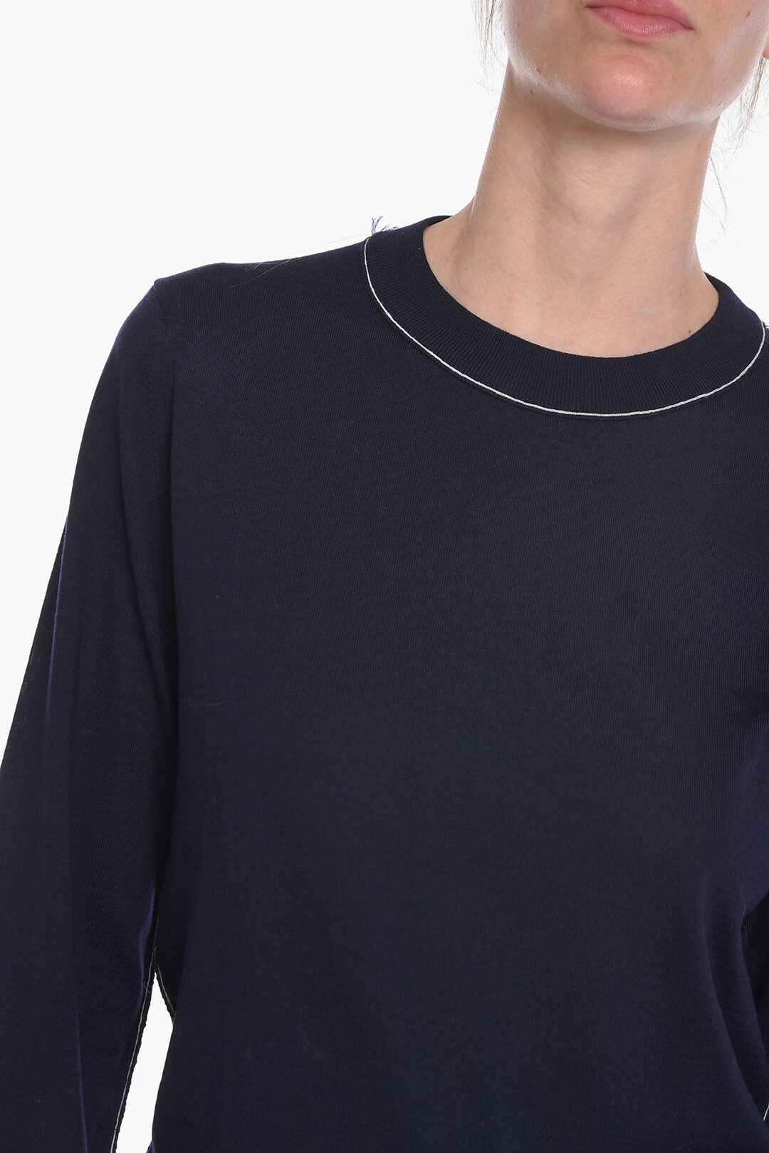 Maison Margiela MM4 Crew Neck INSIDE-OUT UNISEX Sweater with Visible ...