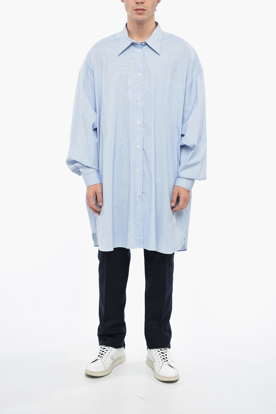 Maison Margiela MM4 Oversized UNISEX Shirt with Striped Maison Margiela MM4 Oversized UNISEX Shirt with Striped
