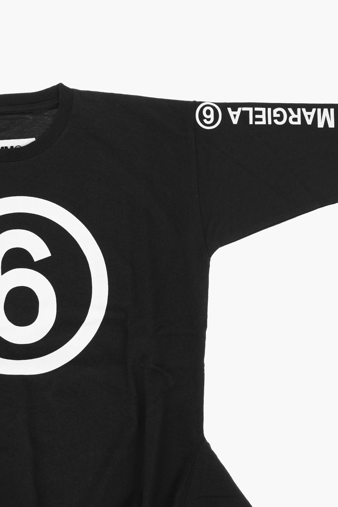 Maison Margiela MM6 Contrasting Logo Oversized Tee Dress girls ...