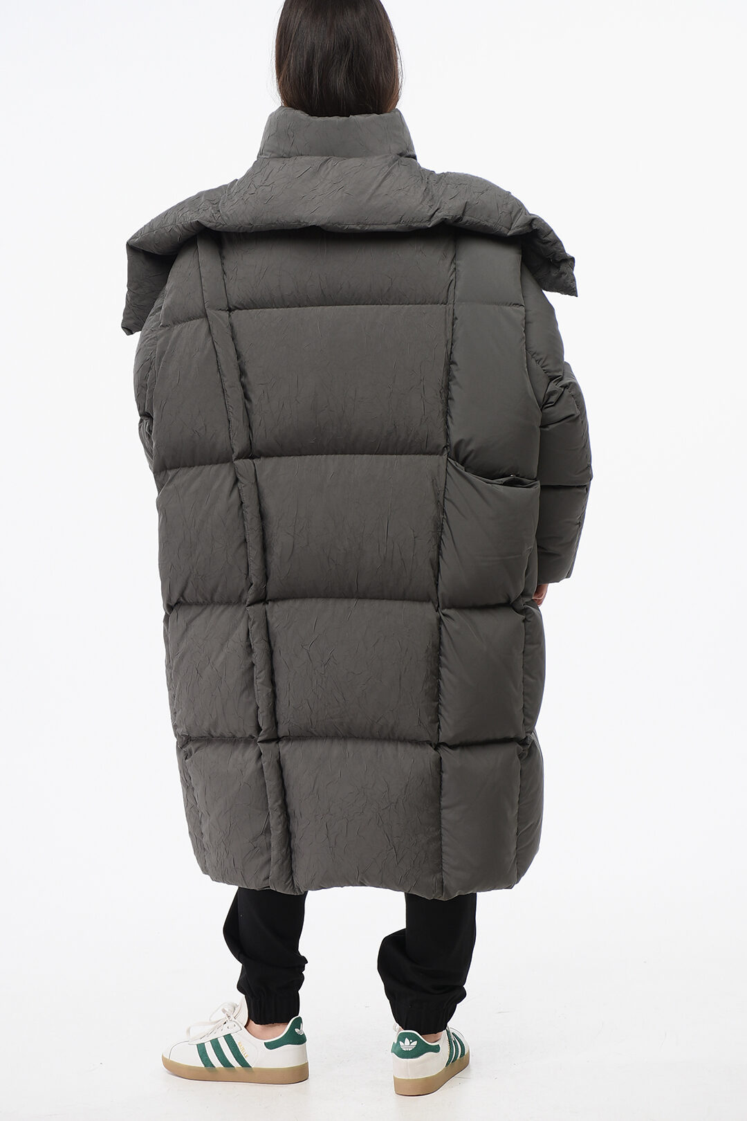 Maison Margiela MM6 Quilted Maxi Down Jacket with Removable Hood damen ...