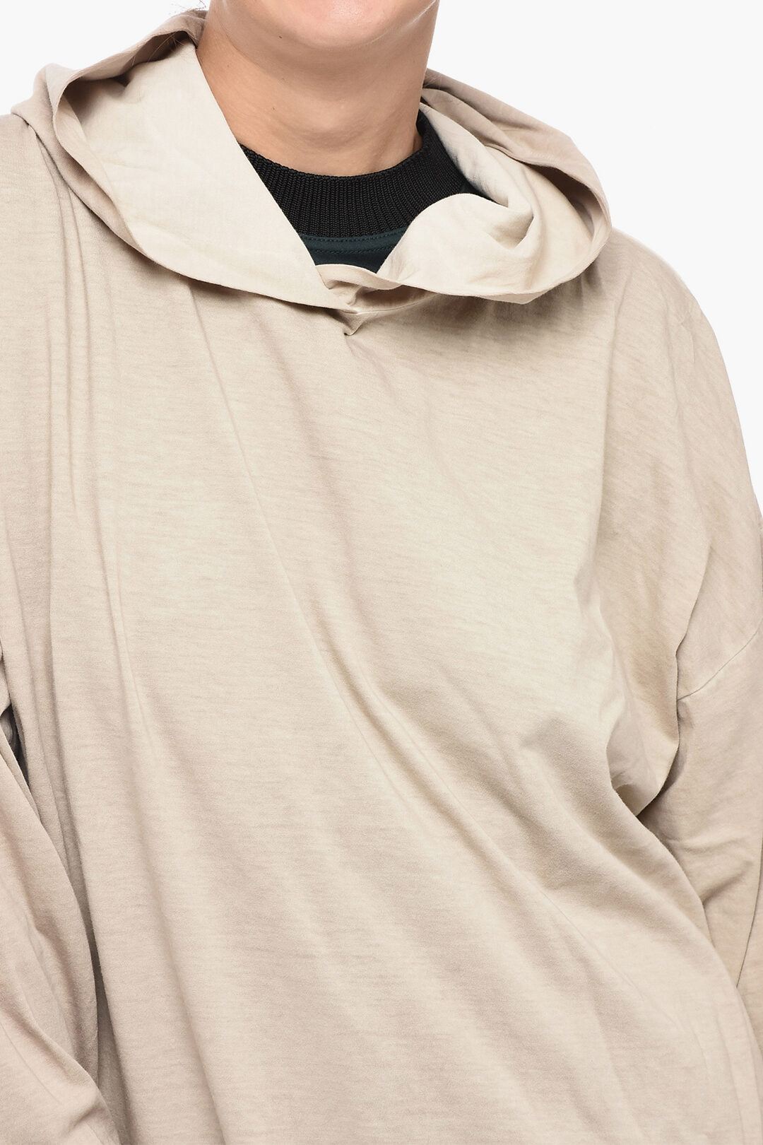 Maison Margiela MM6 VIN ROUGE Cotton Oversized T-Shirt with Hood unisex ...