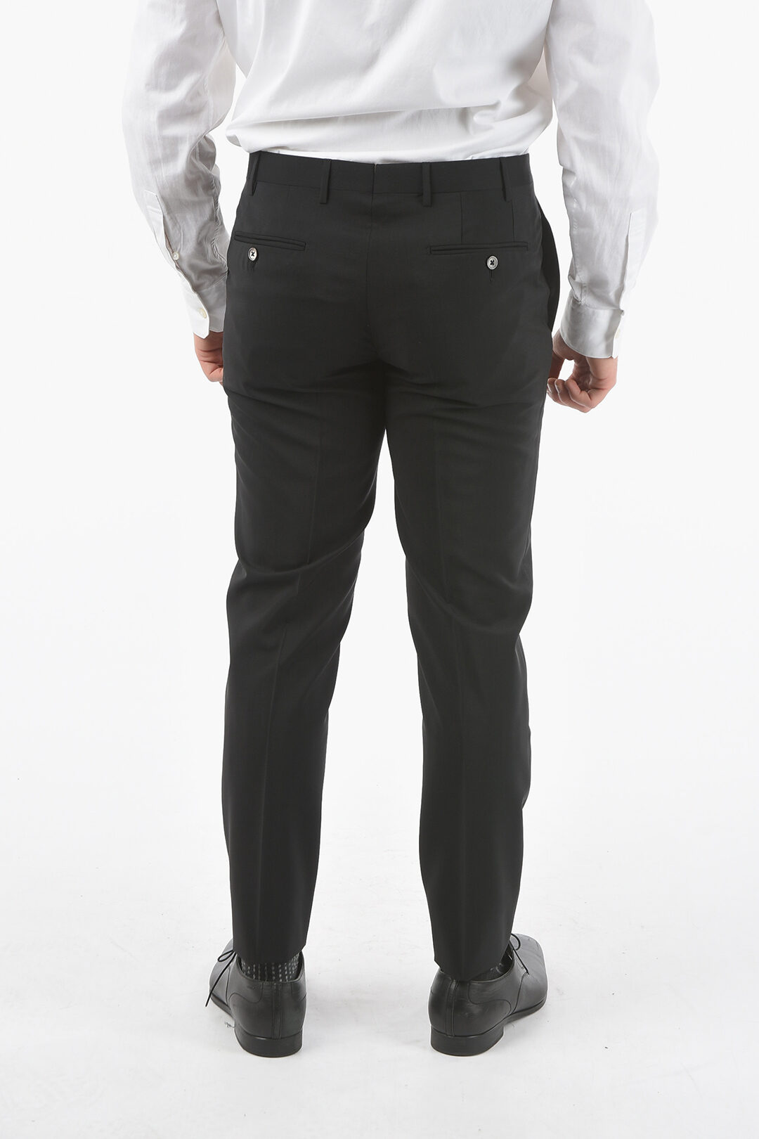 Corneliani mohair and virgin wool ACADEMY CERIMONIA jetted pocket ...