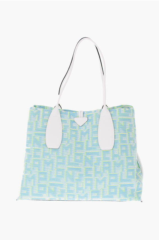 Longchamp Monogram Canvas ROSEAU Tote Bag with Fluo Details women ...