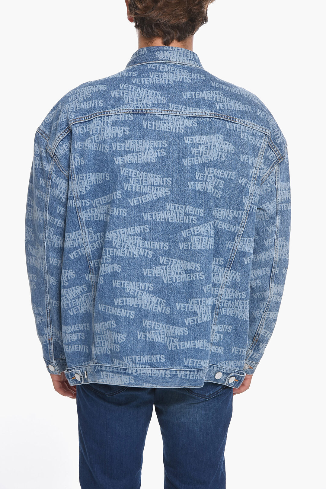 Vetements Monogram Denim Unisex Jacket unisex men women - Glamood Outlet