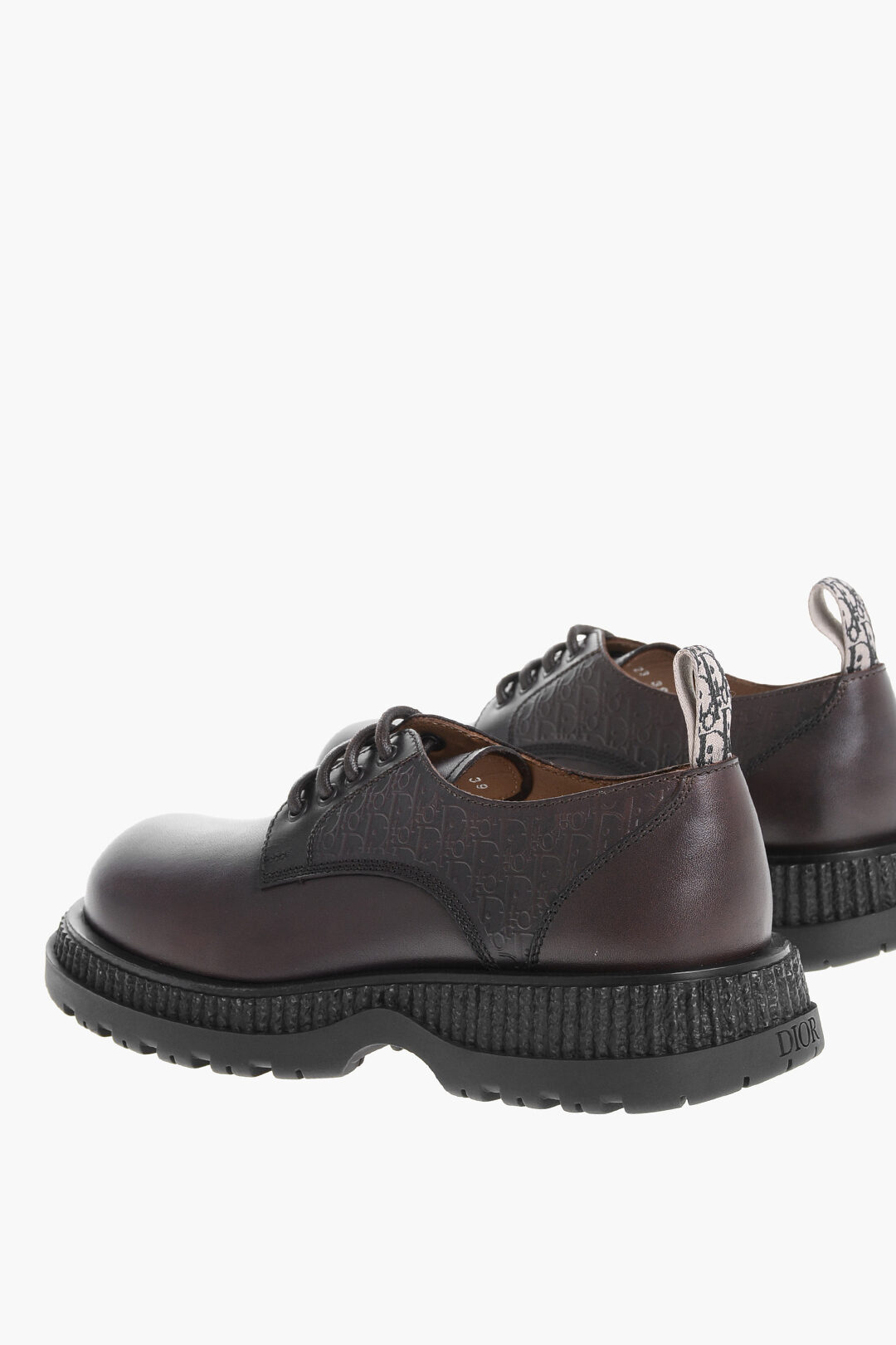 Dior Monogram Embossed Leather BUFFALO Derby Shoes men - Glamood Outlet