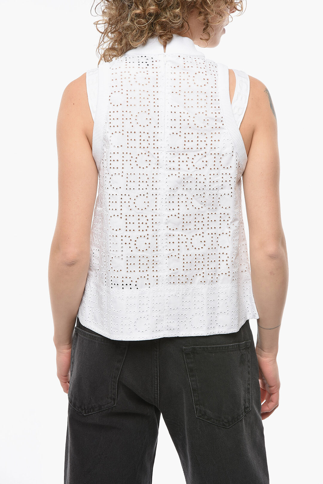 Iceberg Monogram-embroidered Tank Top with Logoed Bands Detailing women ...