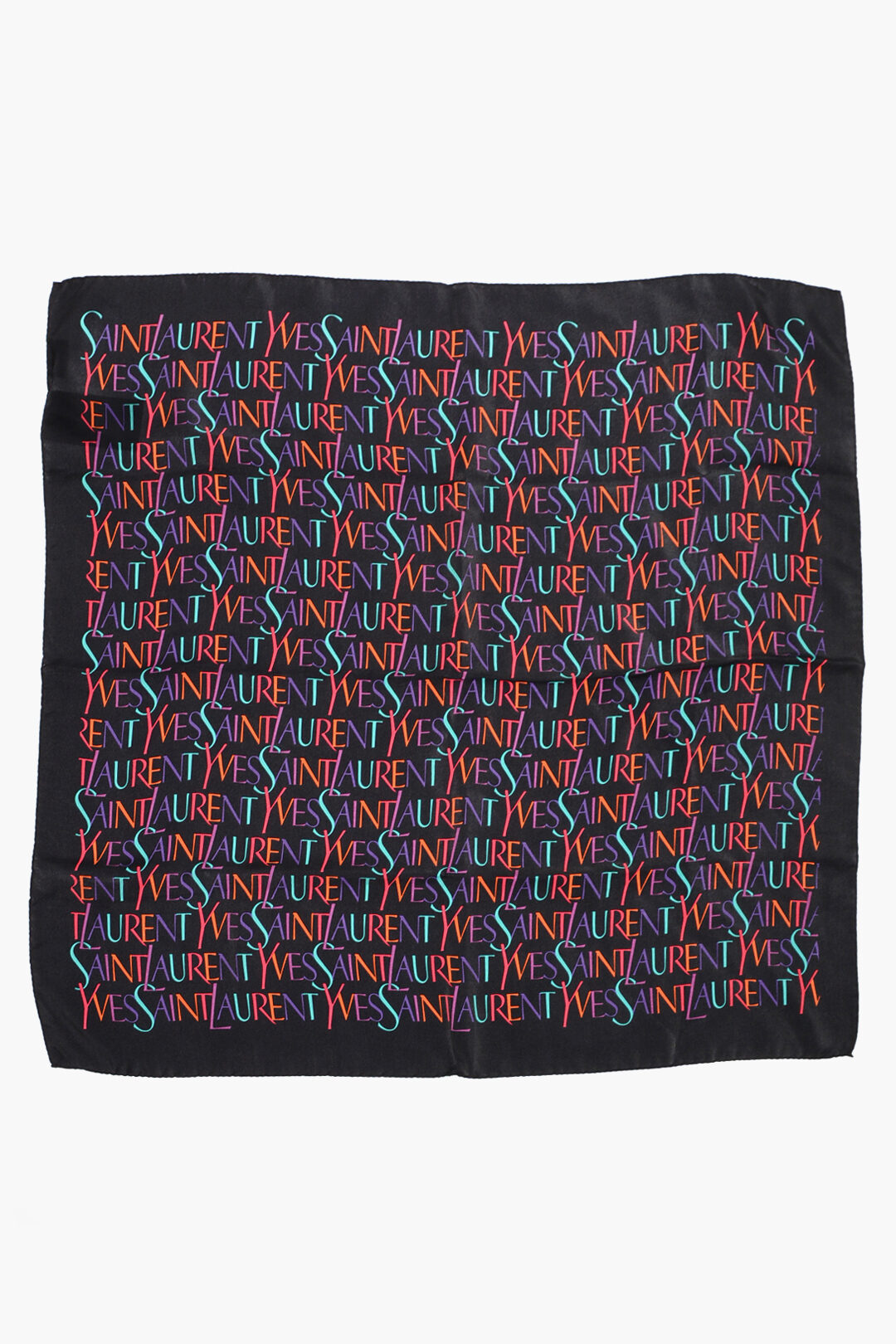 Saint Laurent Monogram Patterned Silk Foulard women - Glamood Outlet