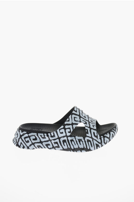 Givenchy Monogram Rubber MARSHMALLOW Platform Sliders women - Glamood ...