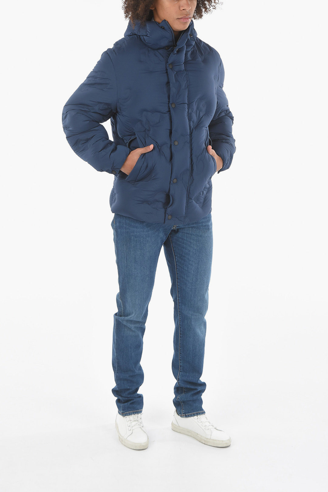 Dolce & Gabbana Monogram Zip-up Down Jacket men - Glamood Outlet