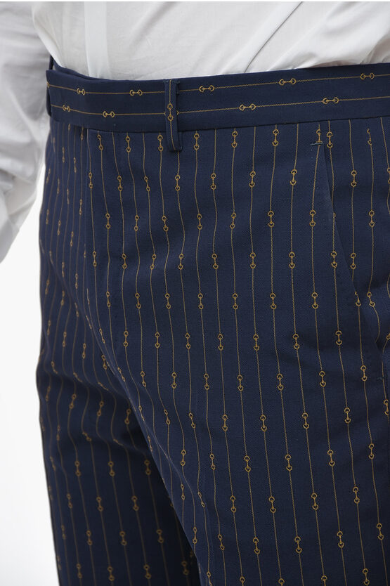 Gucci Morset Motif Wool Suit with Peak Lapel men - Glamood Outlet