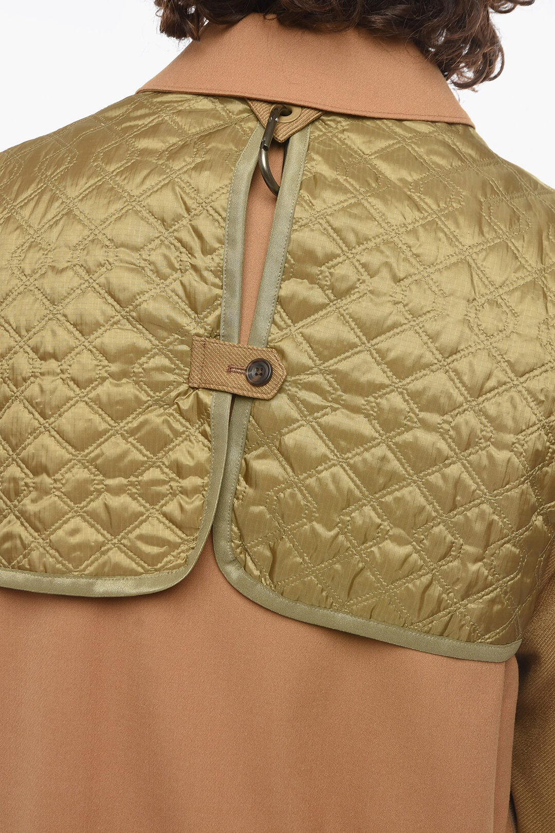 White Mountaineering Multi-layered Overcoat with Quilted Lining and ...