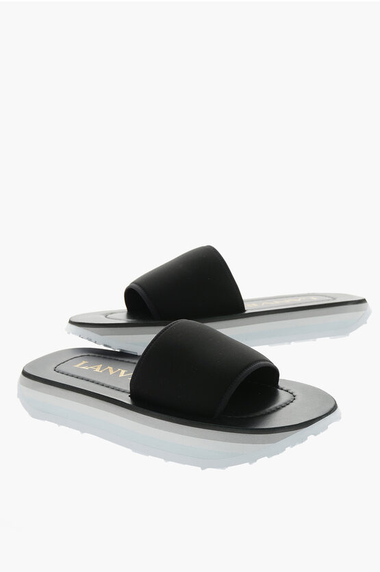 Lanvin Multicolor Sole CLUB Fabric Sliders men - Glamood Outlet