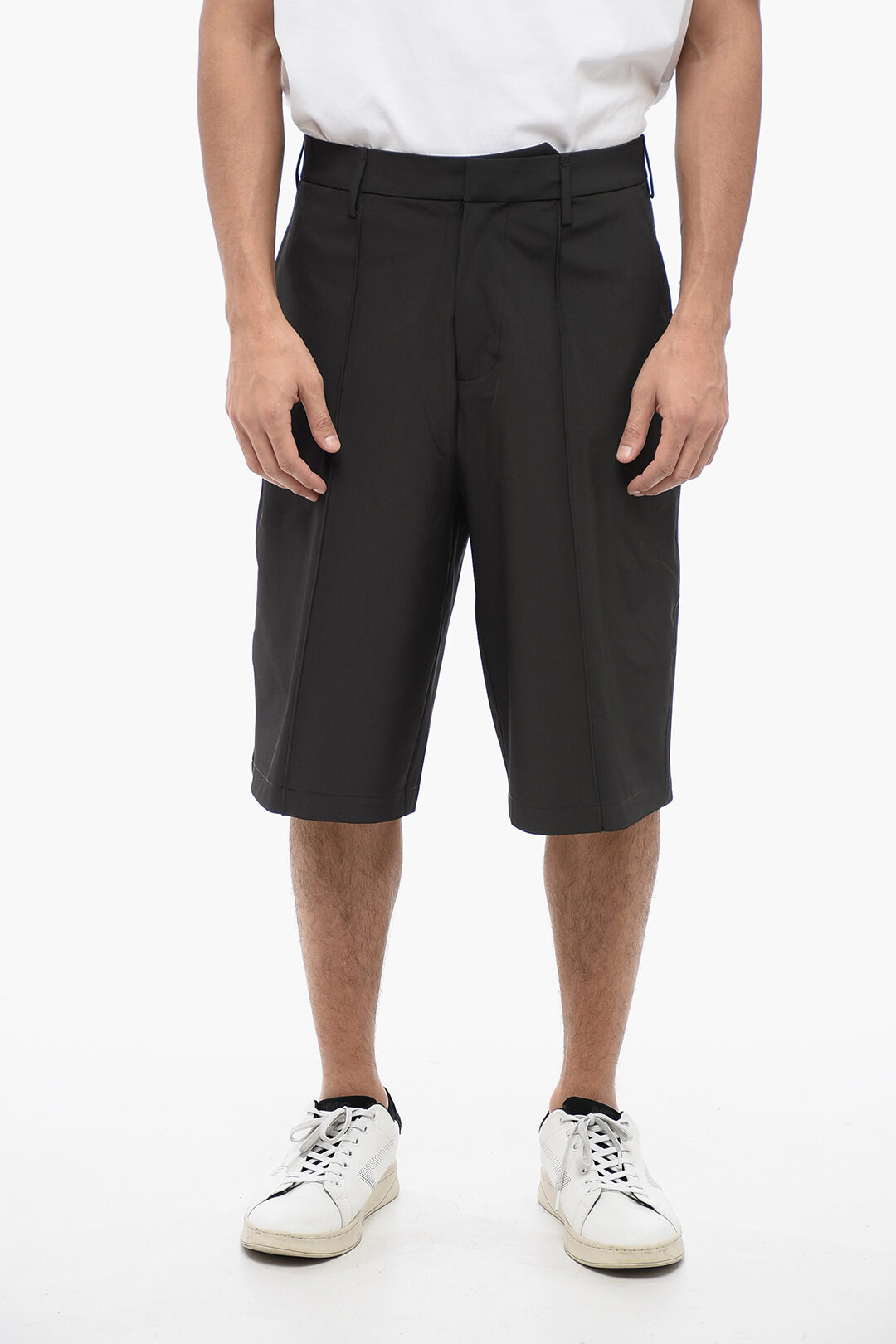 Neil Barrett Multipocketed Straight Leg Stretch Nylon Shorts men ...