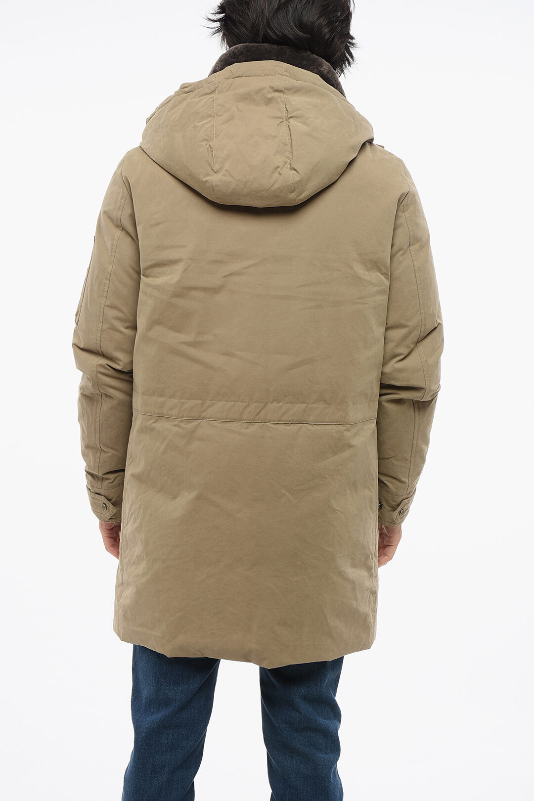 Moorer Multipocketed TED Parka Jacket with Down Padding and Fur Collar ...