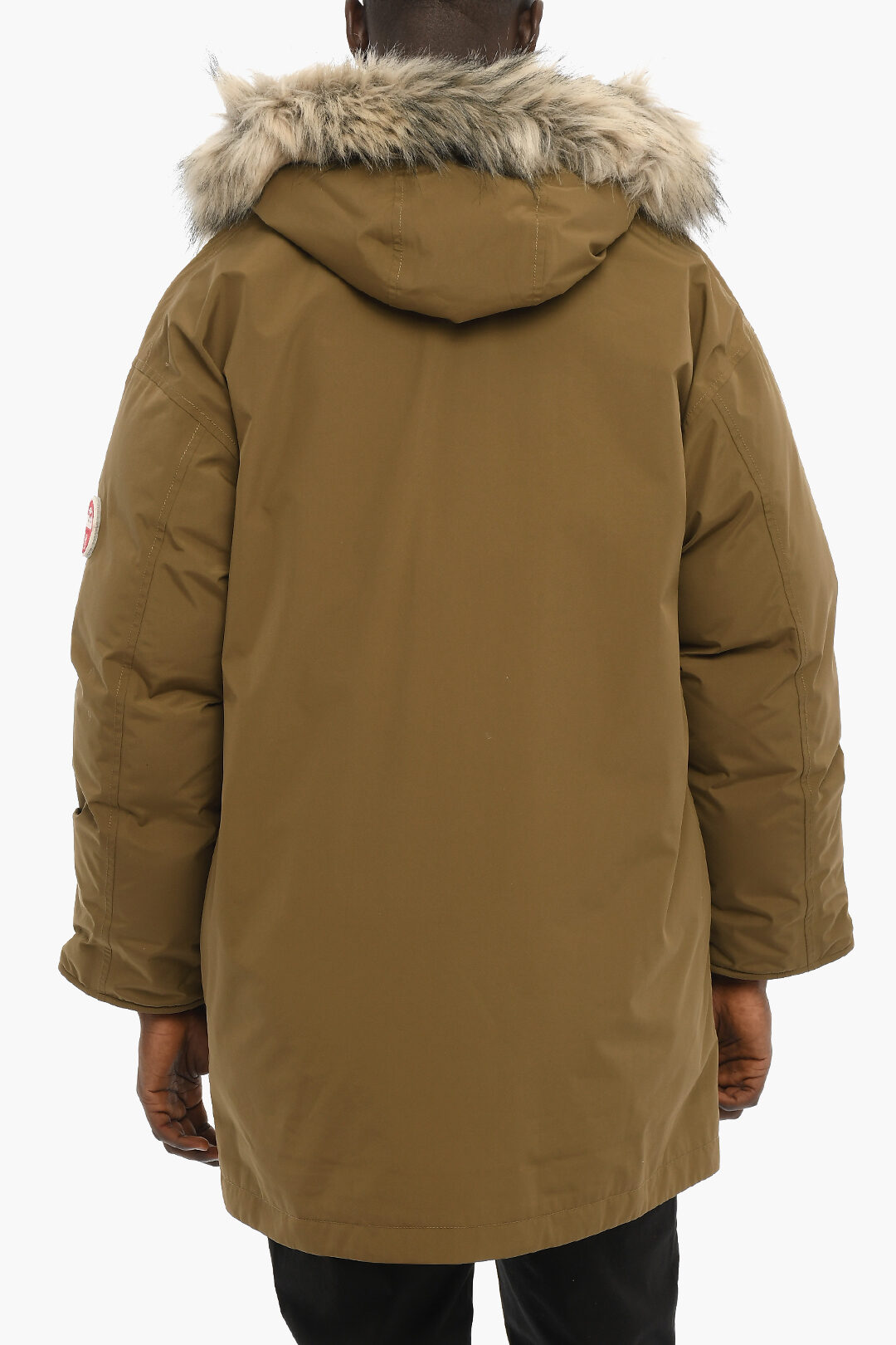Woolrich NANAMICA Solid Color Down Jacket with Hood men - Glamood Outlet