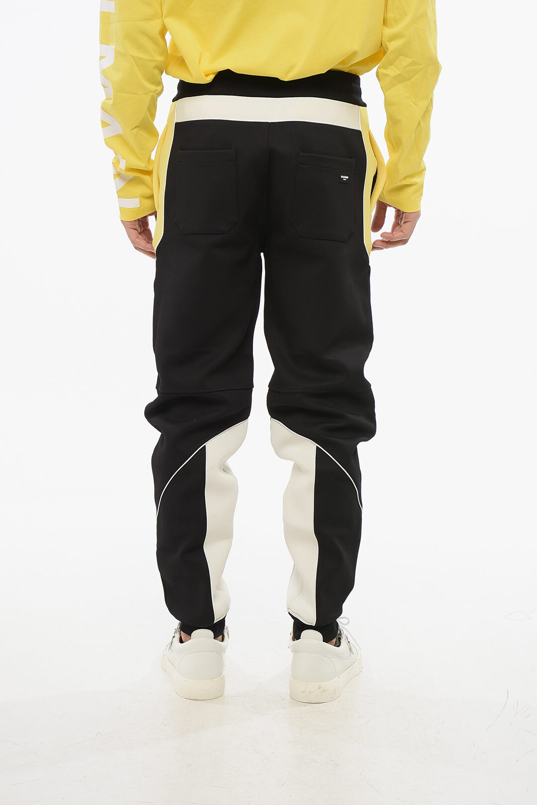 Balmain Neoprene Color Block Joggers men - Glamood Outlet