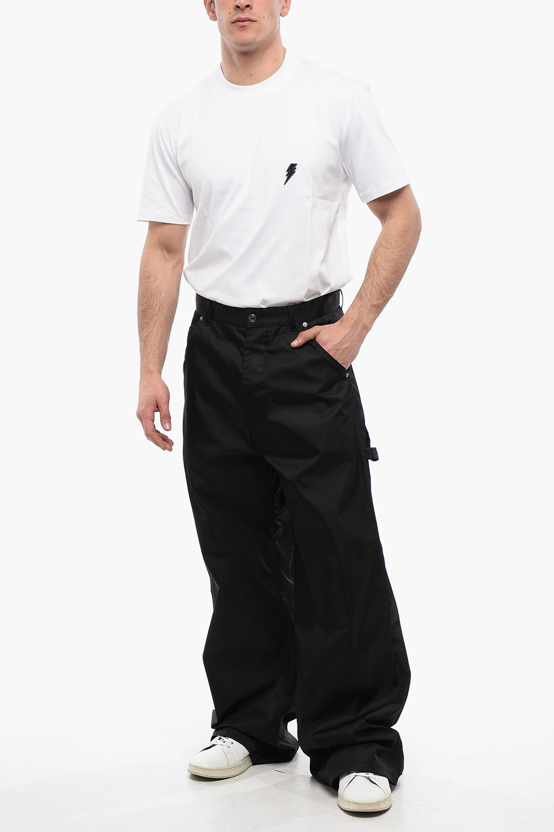 Off-White Nylon CARPENTER Pants with Belt Loops men - Glamood Outlet