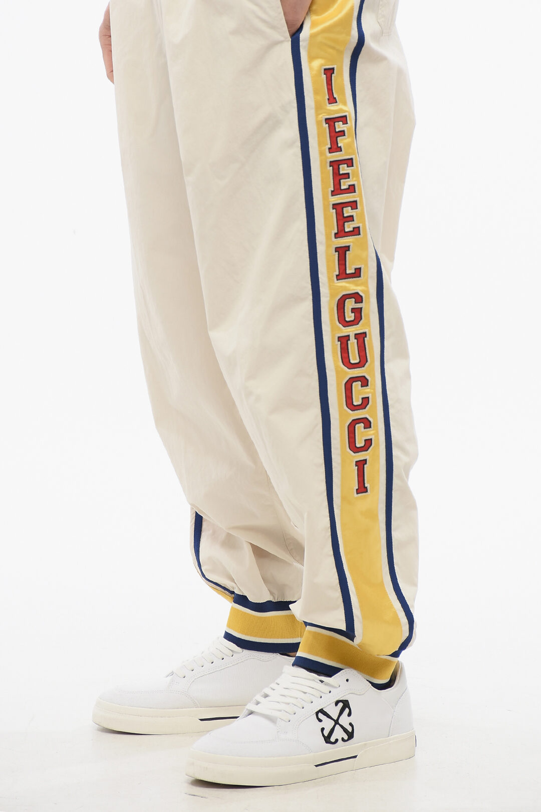 Gucci Nylon I FEEL GUCCI Joggers with Side Contrasting Bands men ...