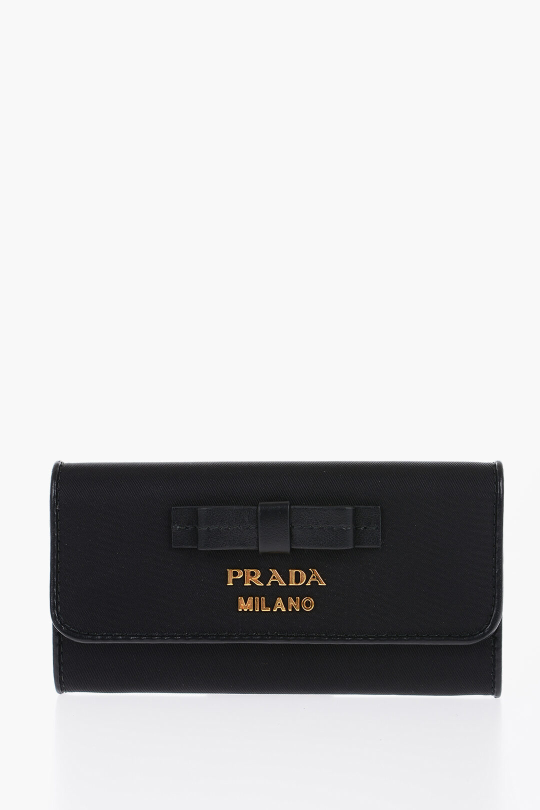 Prada Nylon Key Case with Golden Logo women - Glamood Outlet
