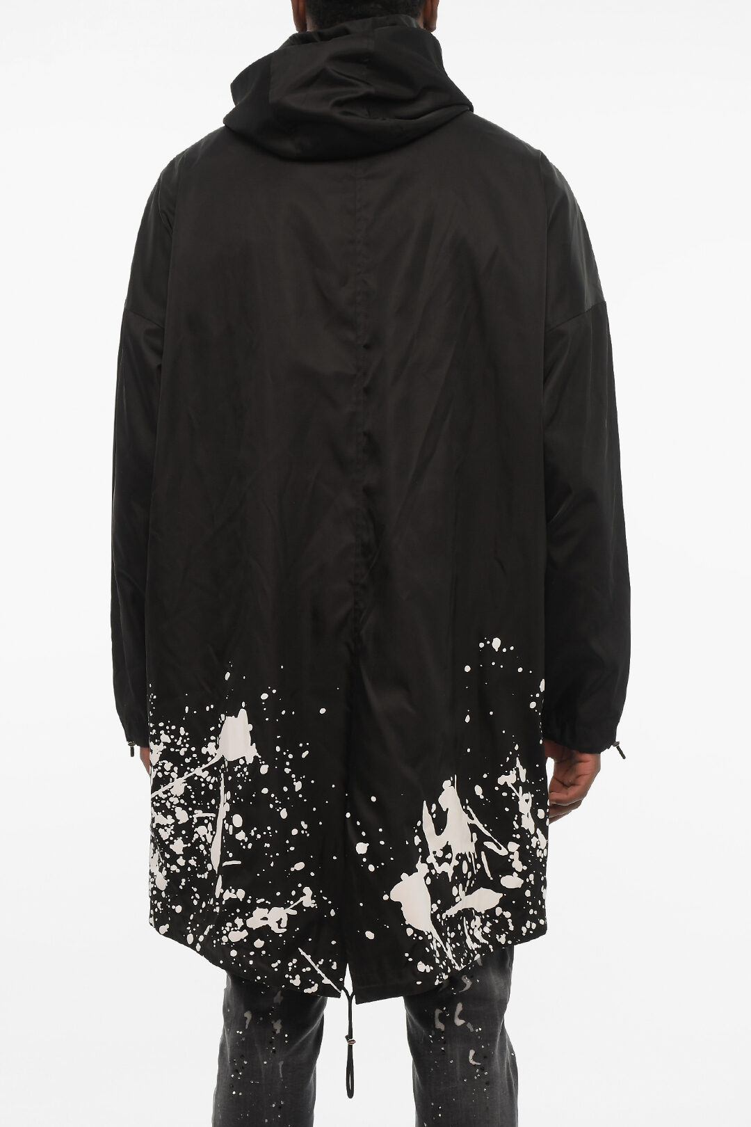 Dsquared2 Nylon Maxi Jacket with Hood men - Glamood Outlet