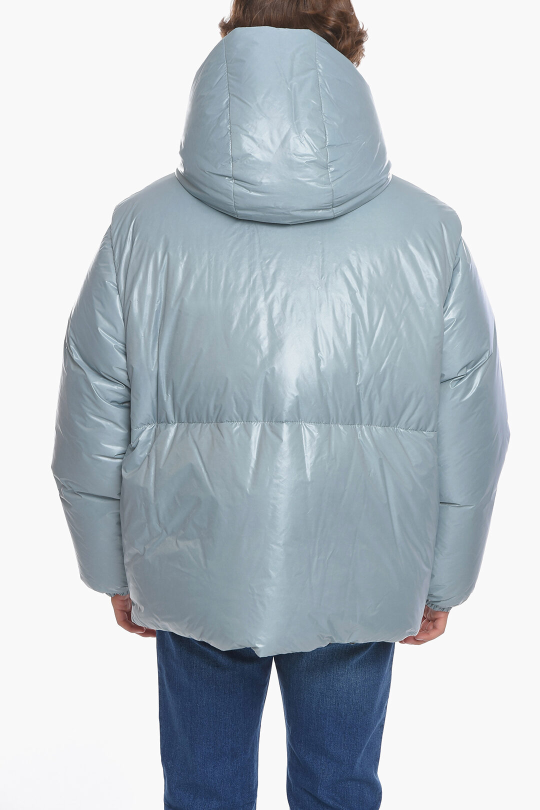 Jil Sander Nylon Puffer Down Jacket with Removable Hood men - Glamood ...